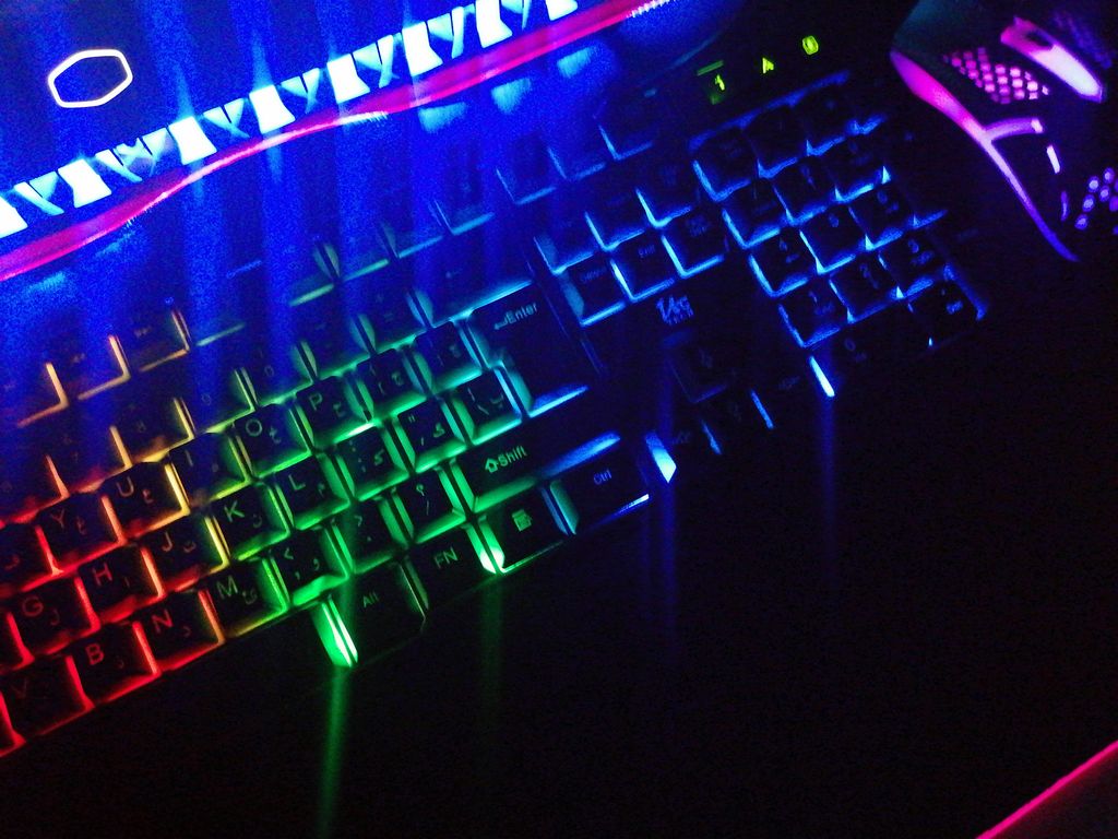 کیبورد و ماوس گیمینگ یوسیتک مدل CO 3080G، سوییچ ممبران، Full-Size، نورپردازی RGB – artblooming